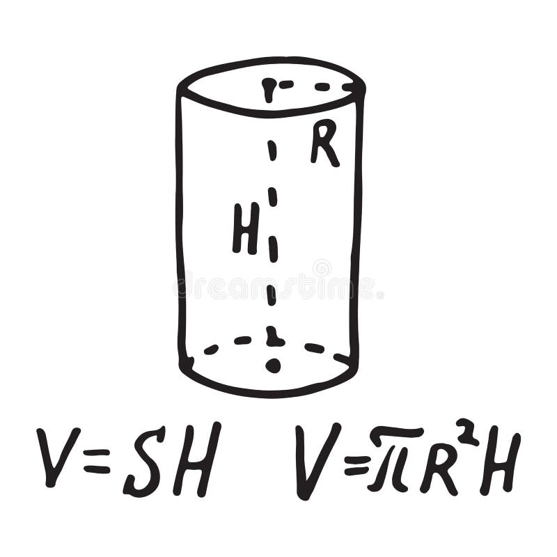 Cylinder. Geometric shape stock vector. Illustration of modern - 133395026