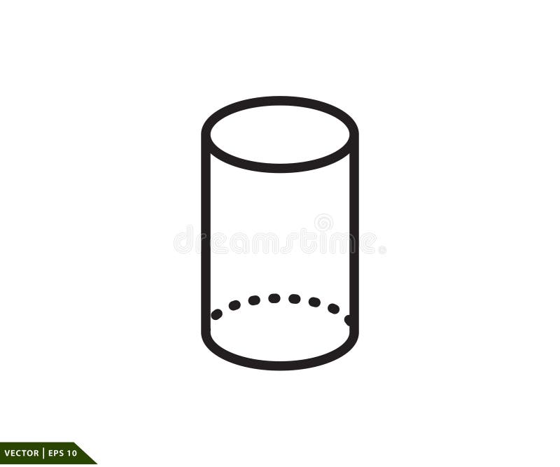 Cylinder Geometry Icon Vector Logo Design Template Stock Vector ...