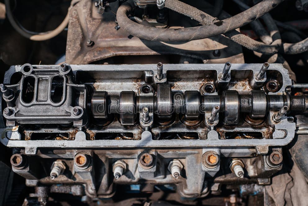 Cylinder Head of an Auto Engine. Car Repair Stock Image - Image of ...