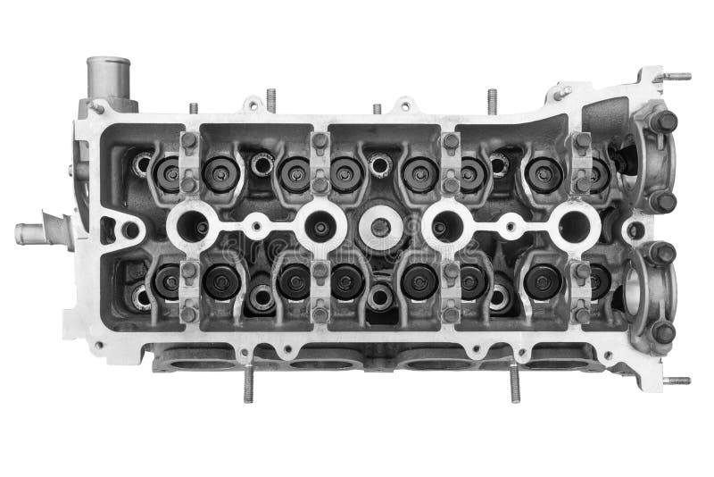 Car engine head. stock image. Image of background, tuning - 35675371