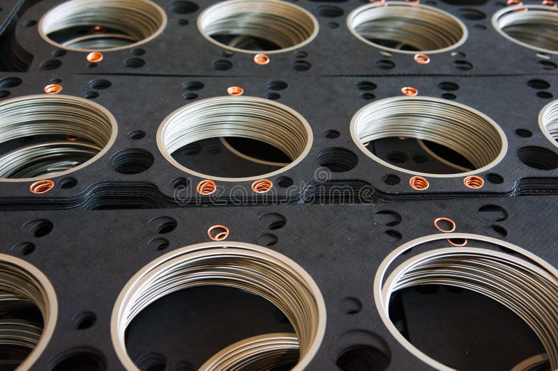 Cylinder Head Gasket Car Engine Stock Image - Image of gasket, head ...
