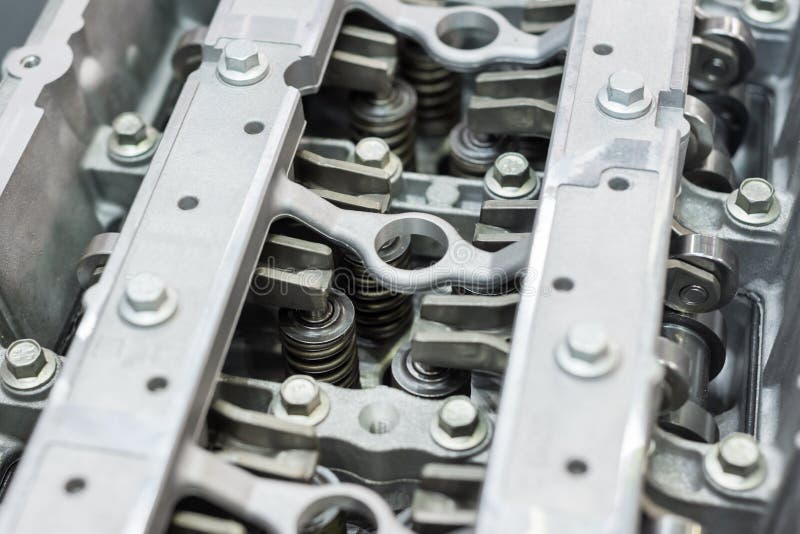 The Cylinder Head of the Internal Combustion Engine. Stock Image ...