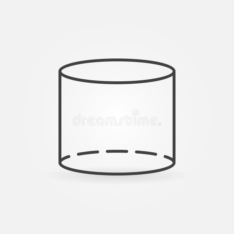 Cylinder line icon stock vector. Illustration of minimal - 94953526