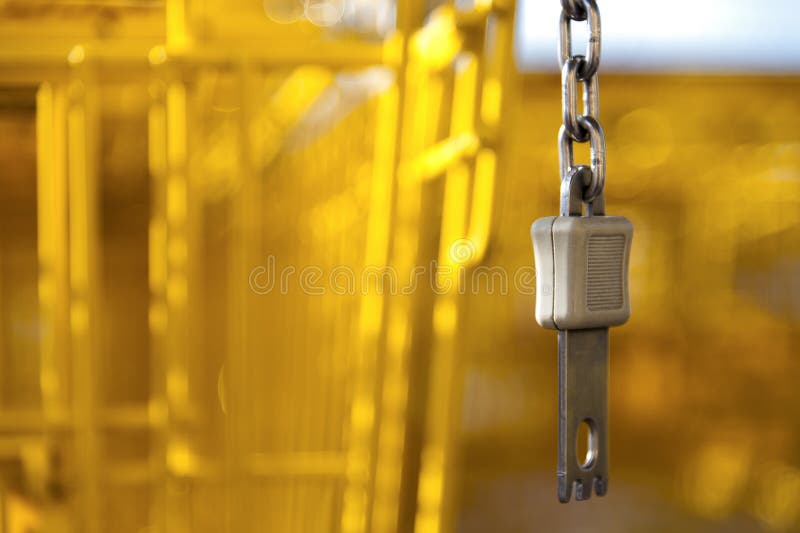 Cylinder lock with chain stock photo. Image of transport - 24045304