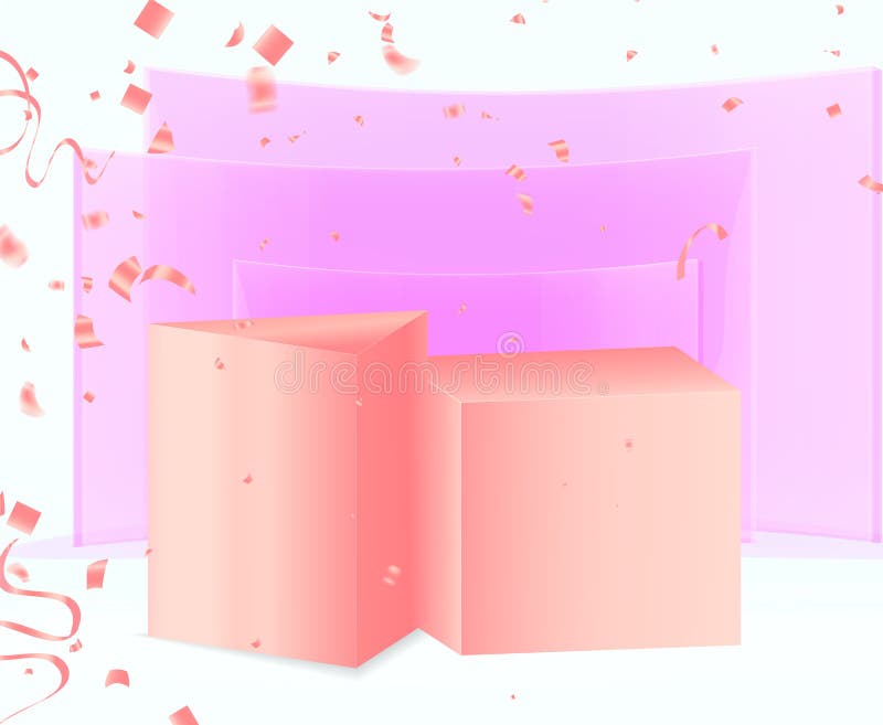 Cylinder Pedestal . Geometric Platform. Abstract Pastel Minimal Wall ...