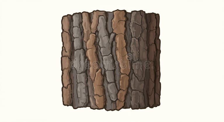 Cylinder-shaped Object Resembling a Section of Tree Bark. it Features ...