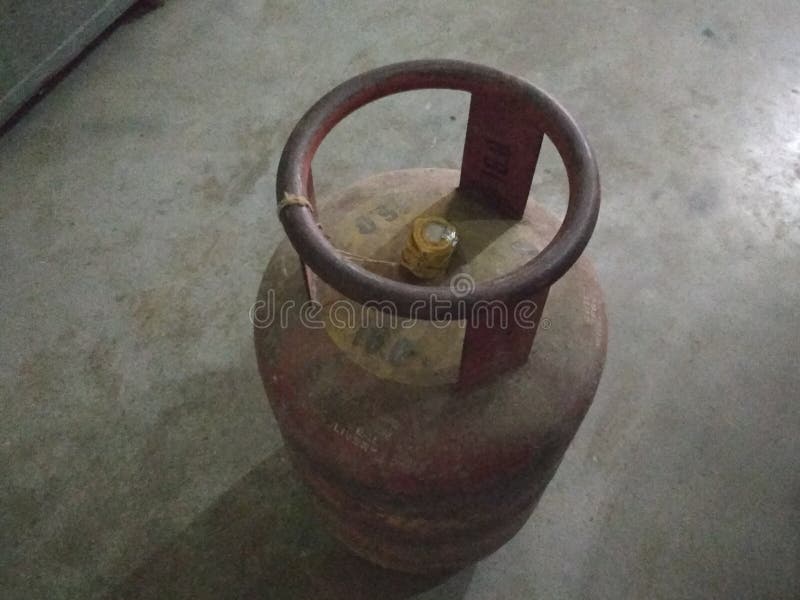 Gas Cylinder And BBQ For Cooking Stock Image - Image of butane ...