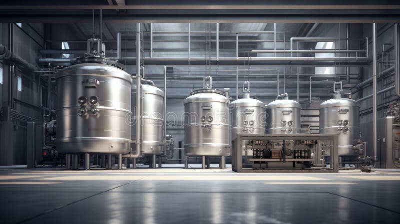 Cylinders and Helium Containers at a Metal Processing Plant ...