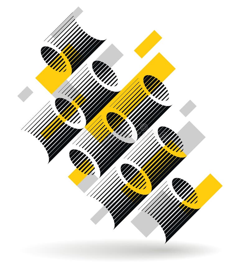 Cylinders Pattern Vector Abstract 3D Isometric Background, Geometric ...