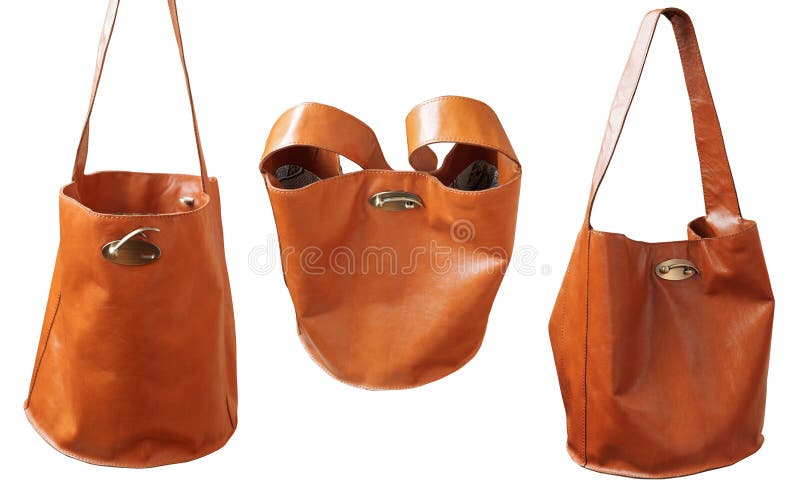 Cylindrical Carry Bag Isolated on White Stock Image - Image of travel ...