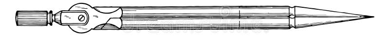Cylindrical Compass Plane of the Flat Vintage Engraving Editorial Stock ...