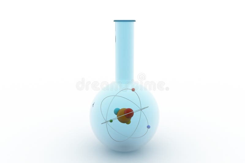 Cylindrical Flask for Scientific Research Stock Illustration ...