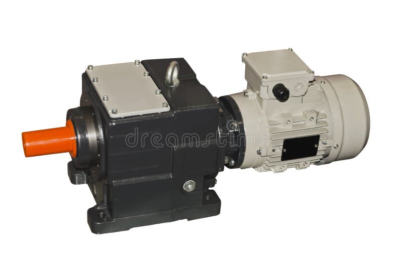 Cylindrical gear motor stock image. Image of designed - 147996113