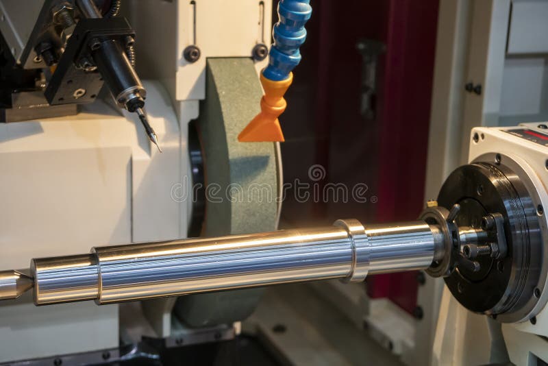 The Cylindrical Grinding Machine Make the Surface Finishing on the ...