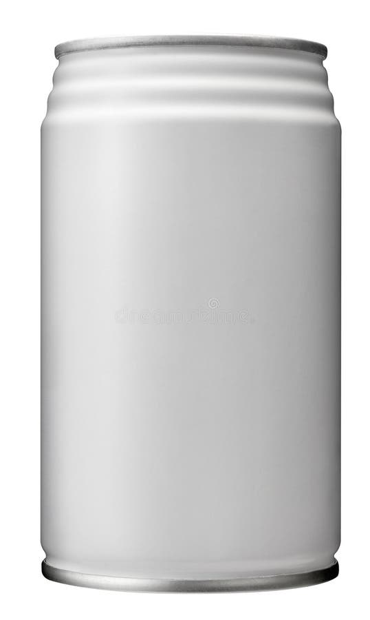 Plane white metal can stock image. Image of metal, presentation - 383720275