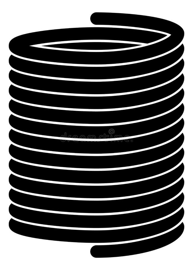 Cartoon Compressed Spring