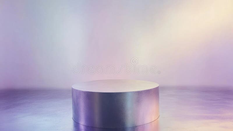 Cylindrical Metallic Pedestal on Reflective Surface with Soft Gradient ...