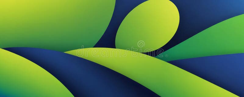 Cylindrical Shapes in Lime Midnight Blue Stock Photo - Image of modern ...