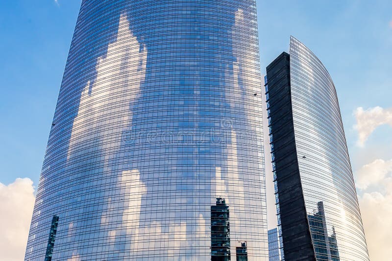 High cylindrical building stock photo. Image of residential - 13604914