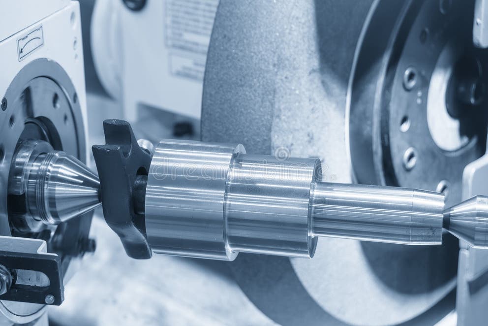 The Cylindrical Surface Grinding Machine in the Light Blue Scene Stock ...