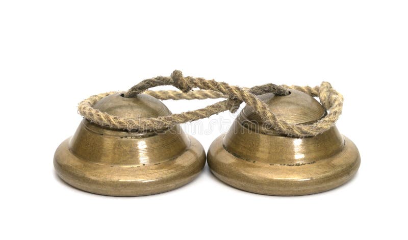 Cymbal or Ching, Thai Musical Instrument ,isolated on White Background ...