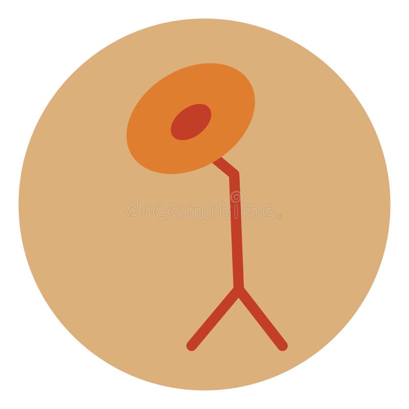 Cymbal instrument stock illustration. Illustration of cartoon - 35595346