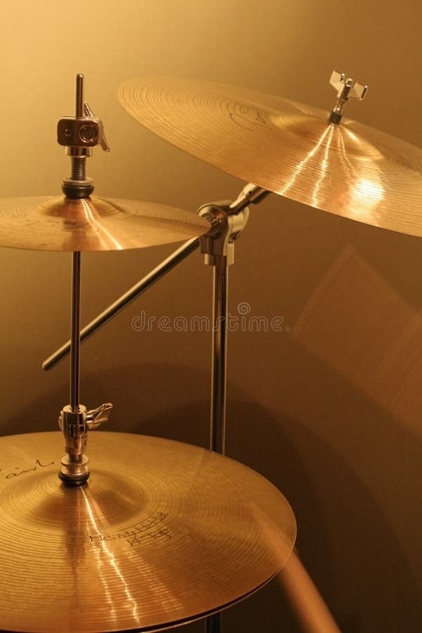 Cymbals set stock image. Image of instruments, people - 2949089