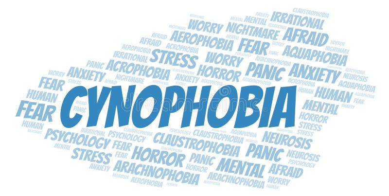 Cynophobia Fear Of Dogs Word Cloud Concept Stock Illustration ...