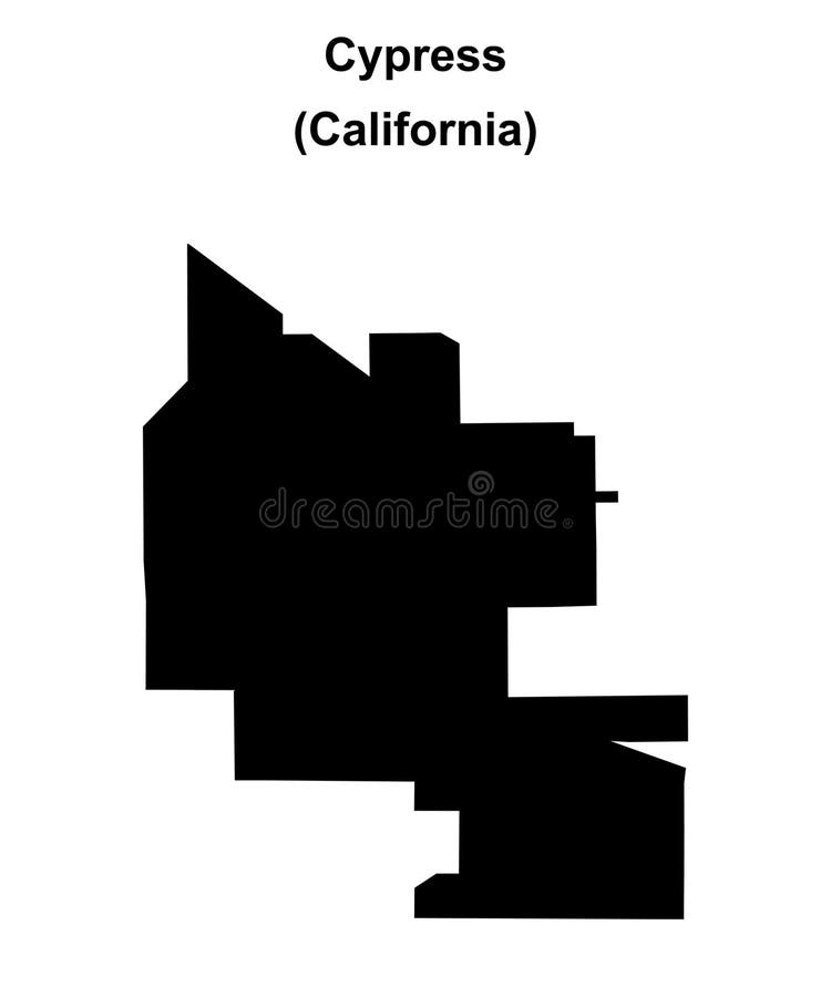 Cypress outline map stock vector. Illustration of tourism - 356992787