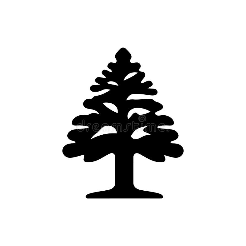 Cypress tree icon stock vector. Illustration of tall - 306213691