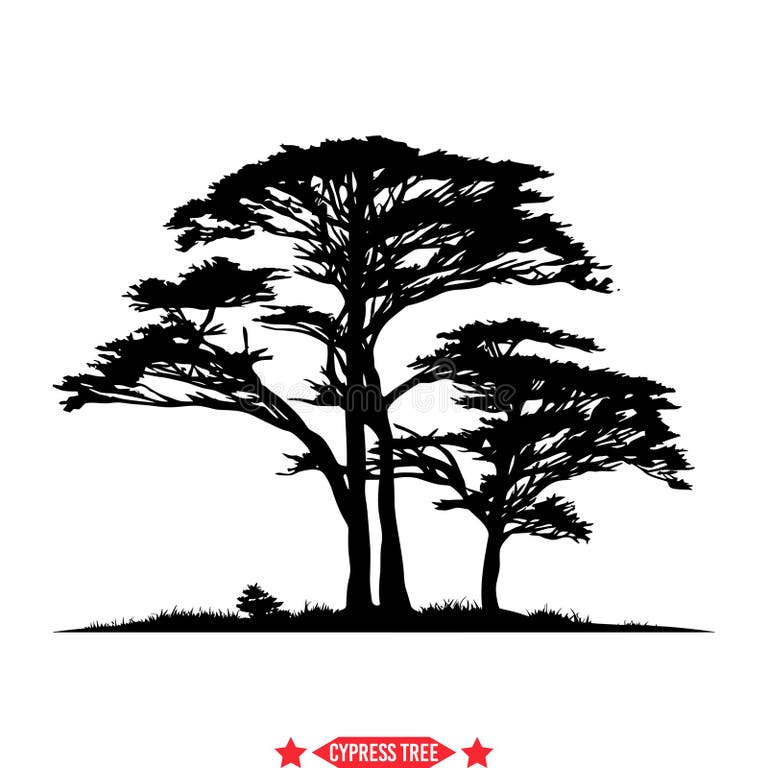 Cypress Tree Clipart Stock Illustrations – 271 Cypress Tree Clipart ...