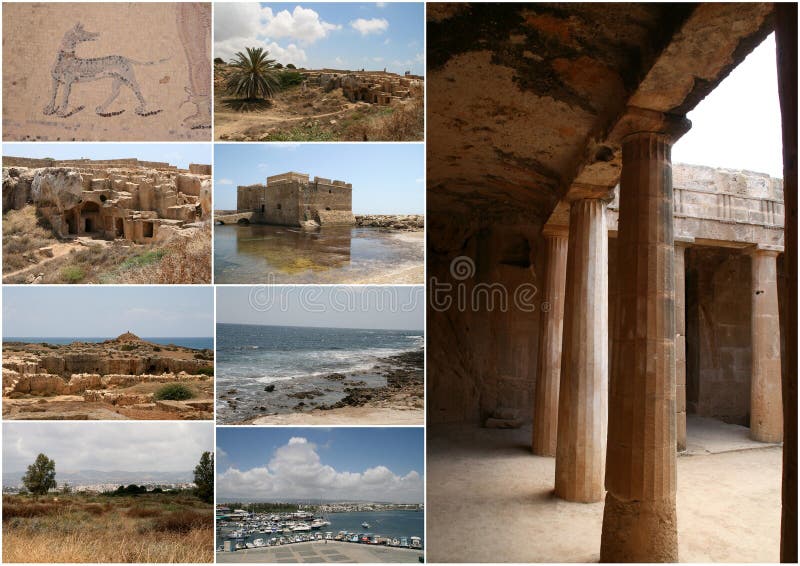 Cyprus. Ancient Paphos stock photo. Image of columns - 17943504