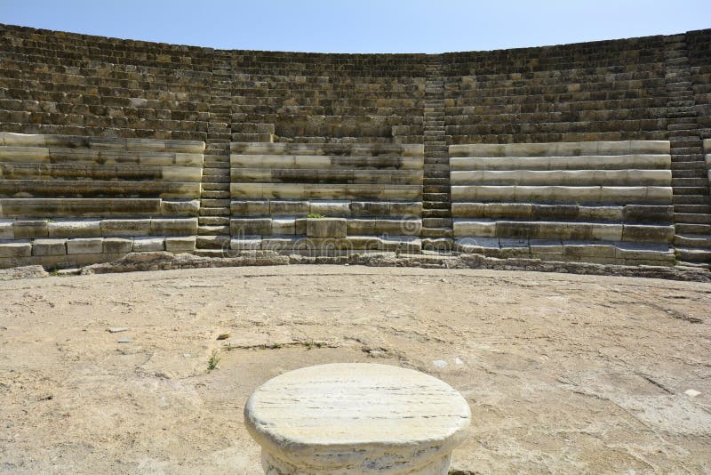 Cyprus, ancient Salamis stock image. Image of attraction - 67485255