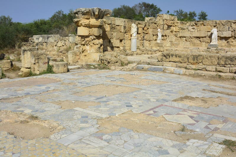 Cyprus, ancient Salamis stock photo. Image of archeolgy - 68056334