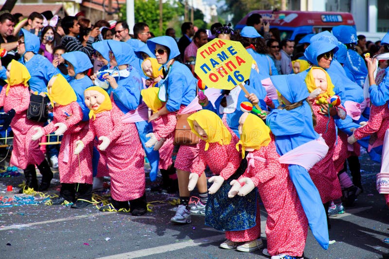Cyprus Carnival, Full of Colors and Fun Editorial Image - Image of face ...