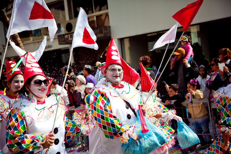 Cyprus Carnival Parade in Limassol Editorial Stock Photo - Image of ...