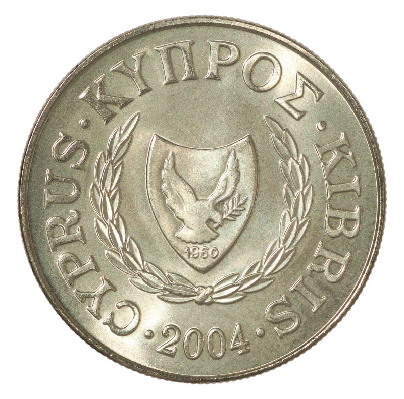 Cyprus cents coin stock image. Image of coin, single - 81783953