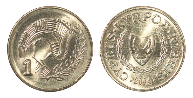 Cyprus cents coin stock photo. Image of bronze, close - 81784044