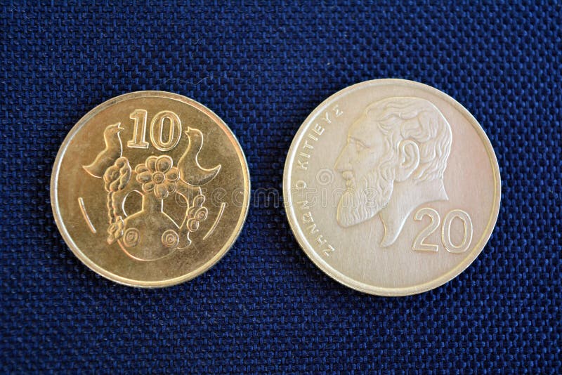 Cyprus Cents - Coins of Various Denominations Stock Image - Image of ...