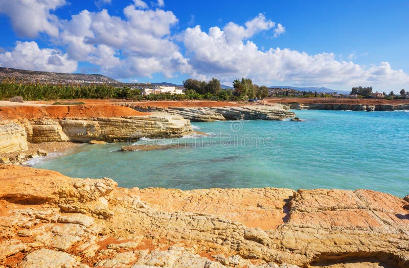 Cyprus coast stock image. Image of beauty, quiet, land - 210218039