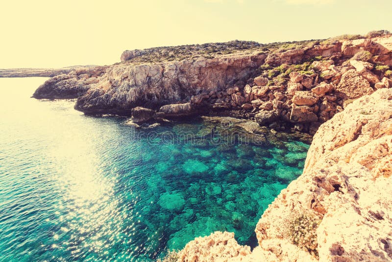 Cyprus coast stock photo. Image of landscape, destination - 63544724