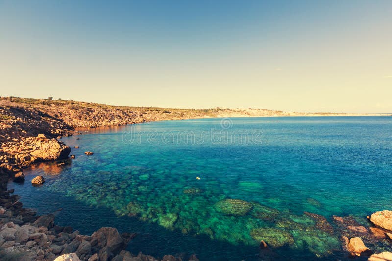 Cyprus coast stock photo. Image of paradise, aiya, inspiring - 63601494
