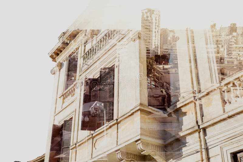 Cyprus Landmarks Double Exposure Stock Photo - Image of touristic ...