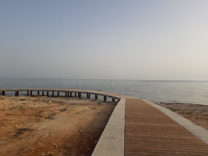 Cyprus. Embankment. Path Leading into the Sea Stock Photo - Image of ...