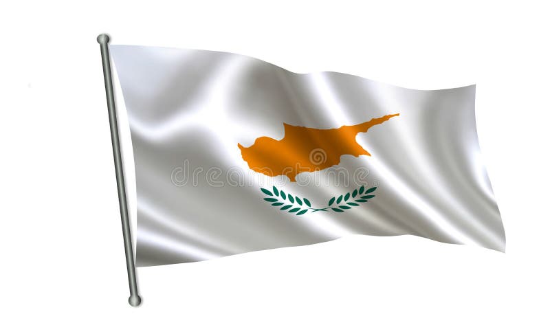 Cyprus Flag, a Series of `Flags of the World.` the Country - Cyprus ...