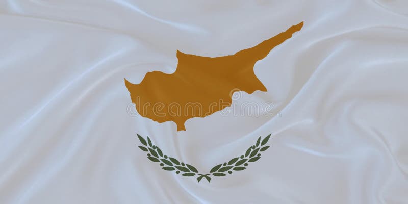 Cyprus Flag Waving in the Wind Stock Illustration - Illustration of ...
