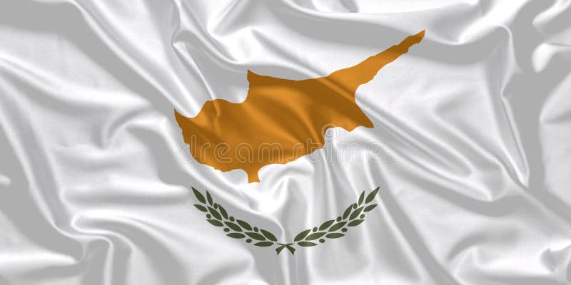 Cyprus Flag Waving in the Wind Stock Illustration - Illustration of ...
