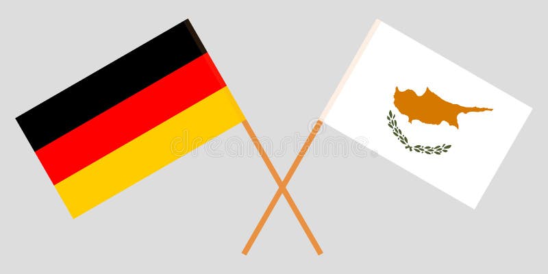 Cyprus and Germany. the Cyprian and German Flags. Official Proportion ...