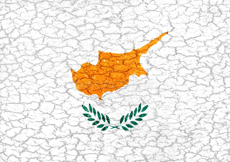 Cyprus Grunge Style National Flag Stock Illustration - Illustration of ...