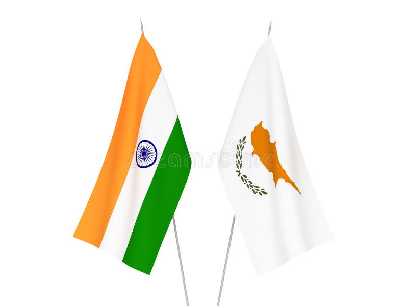 Cyprus and India. the Cyprian and Indian Flags. Official Proportion ...